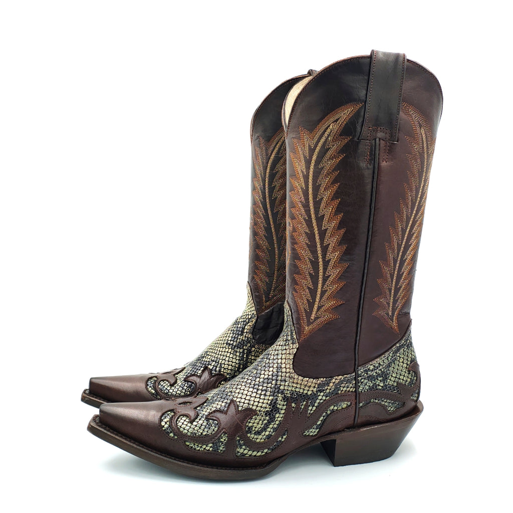 1210 BOTA VAQUERA NIKER NUEZ VOLCANO CAFÉ – Botas Pistolero